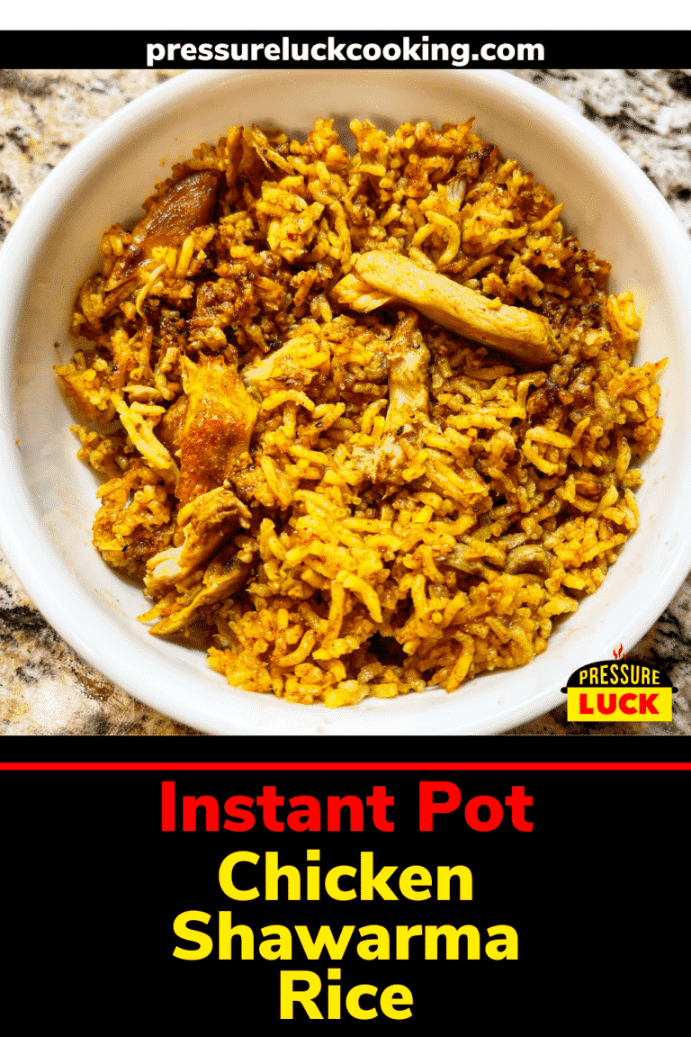 Instant Pot Chicken Shawarma Rice - Pressure Luck Cooking
