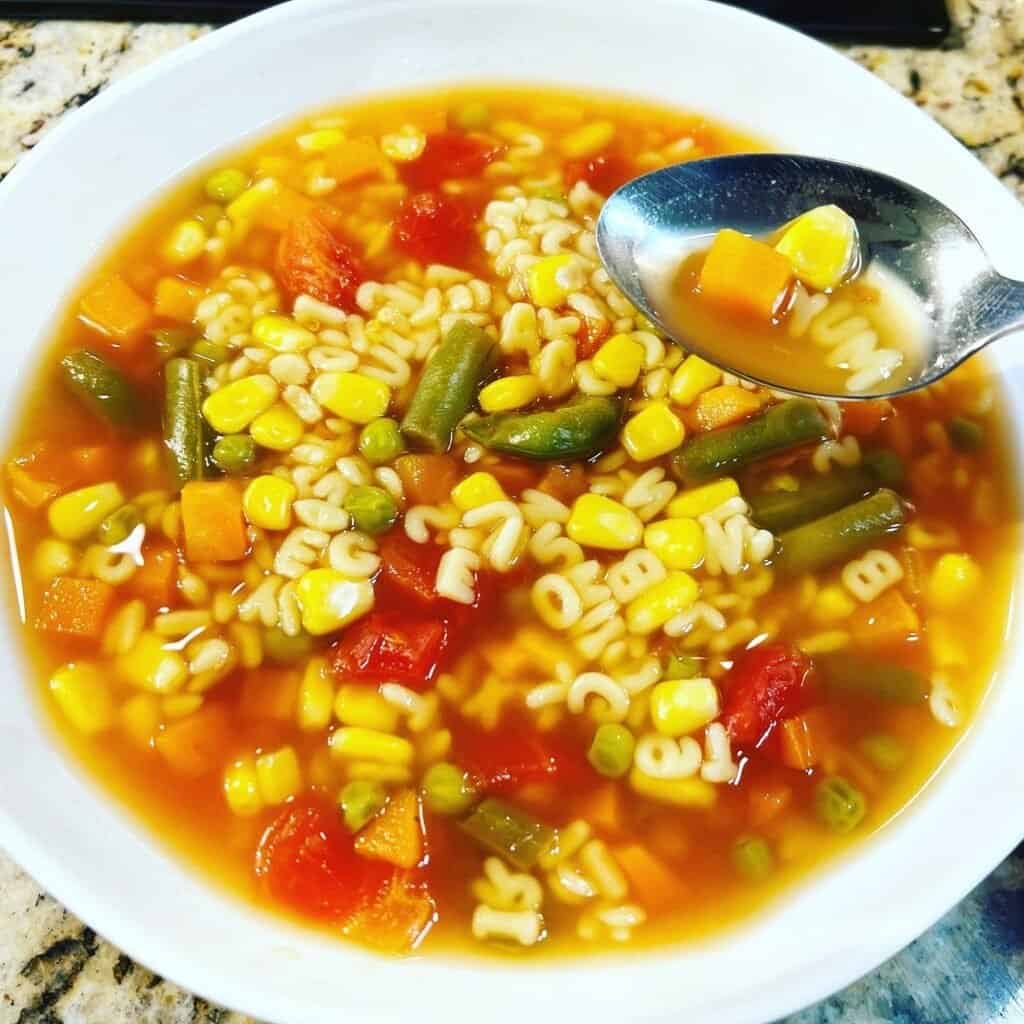 Instant Pot Alphabet Soup - Pressure Luck Cooking