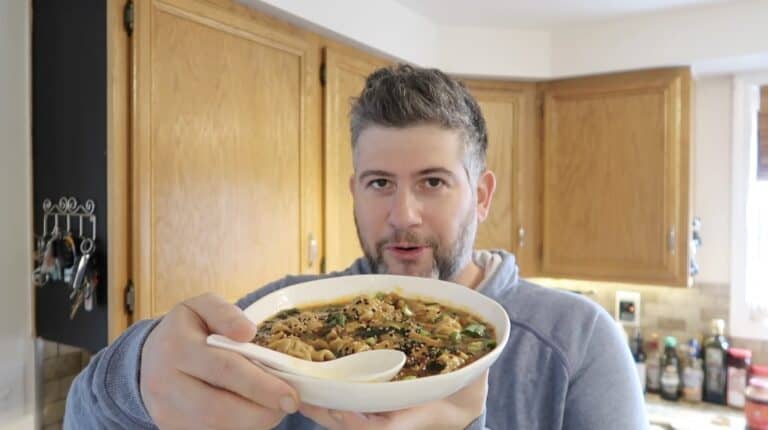 Instant Pot Spicy Dumpling Soup - Pressure Luck Cooking