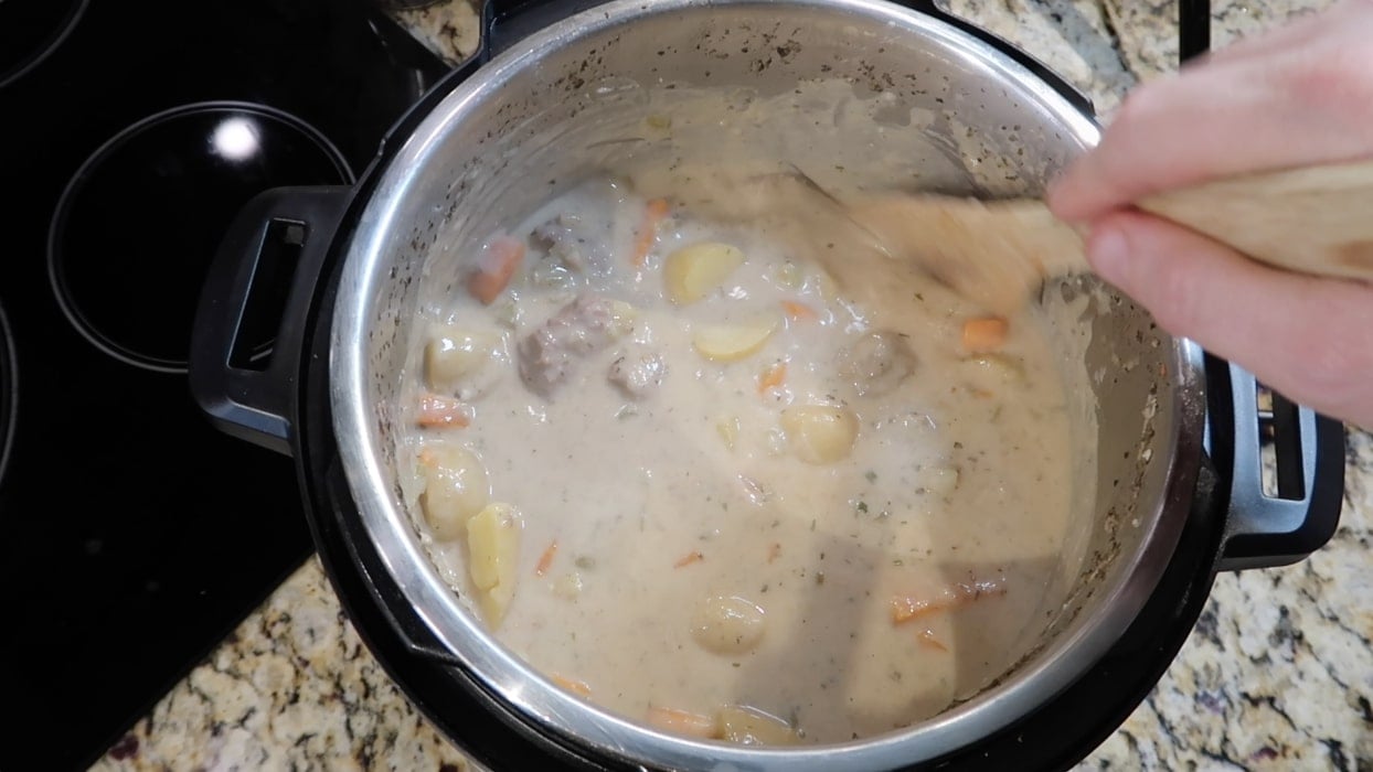 Instant Pot White Beef Stew - Pressure Luck Cooking