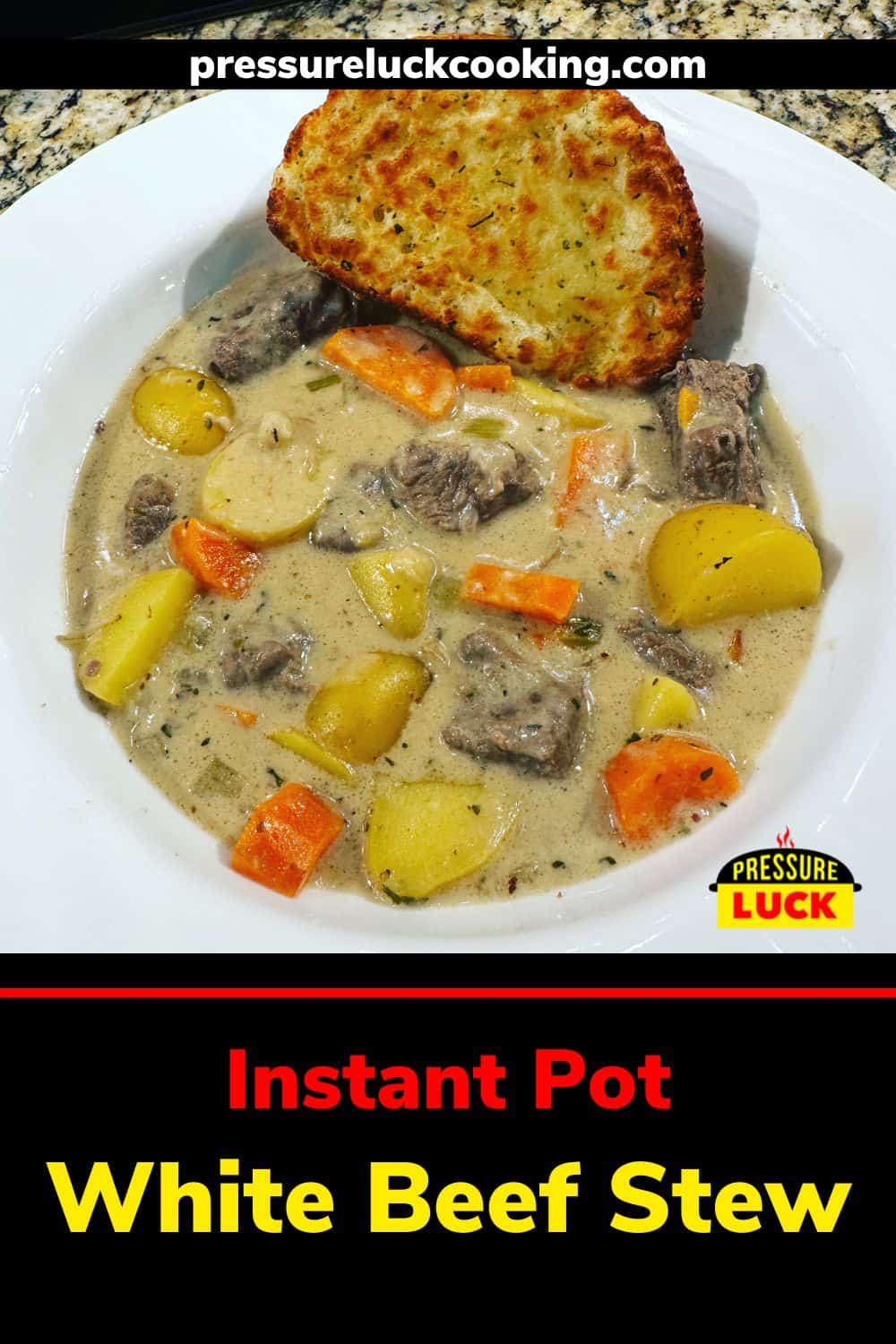Instant Pot White Beef Stew - Pressure Luck Cooking