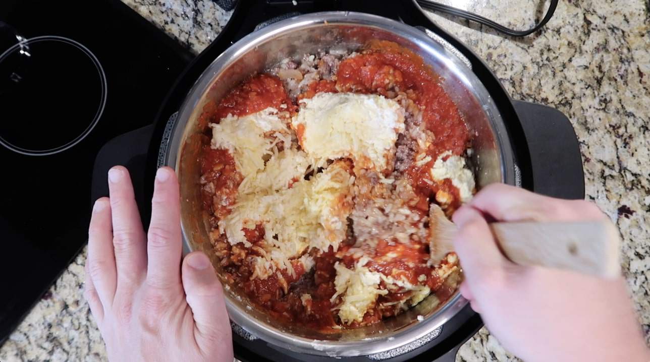 Instant Pot Lasagna Risotto - Pressure Luck Cooking