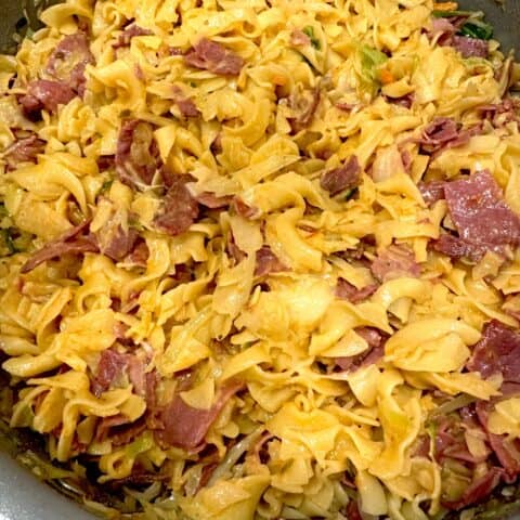 Corned Beef & Cabbage Casserole (Haluski) - Pressure Luck Cooking